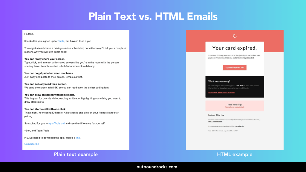 7 Best practices to follow when crafting a plain text email - Outbound ...